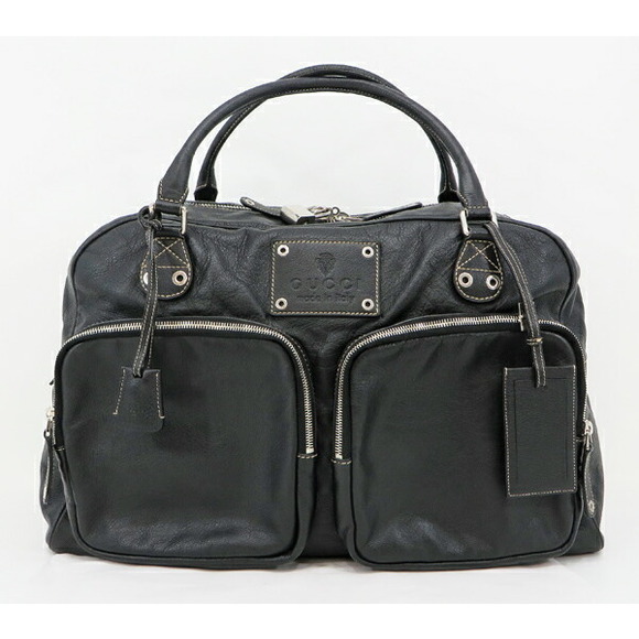 Gucci | Bags | Gucci Leather 2way Boston Bag Black | Poshmark